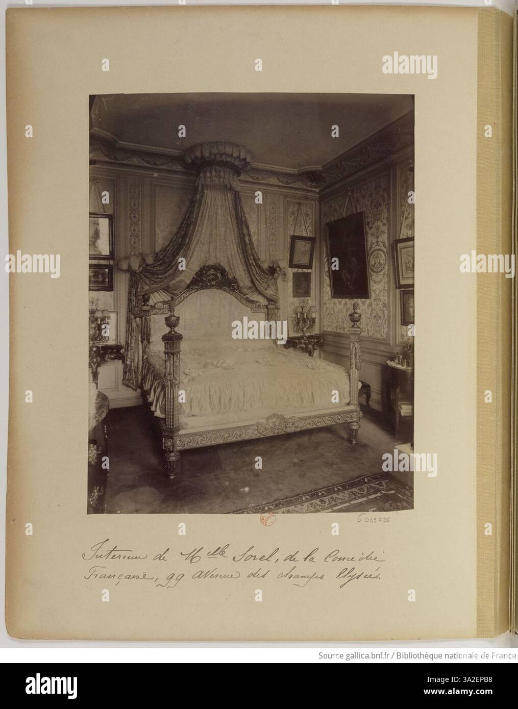 Eugène Atget’s photograph captures the interior of Mademoiselle Sorel’s ...