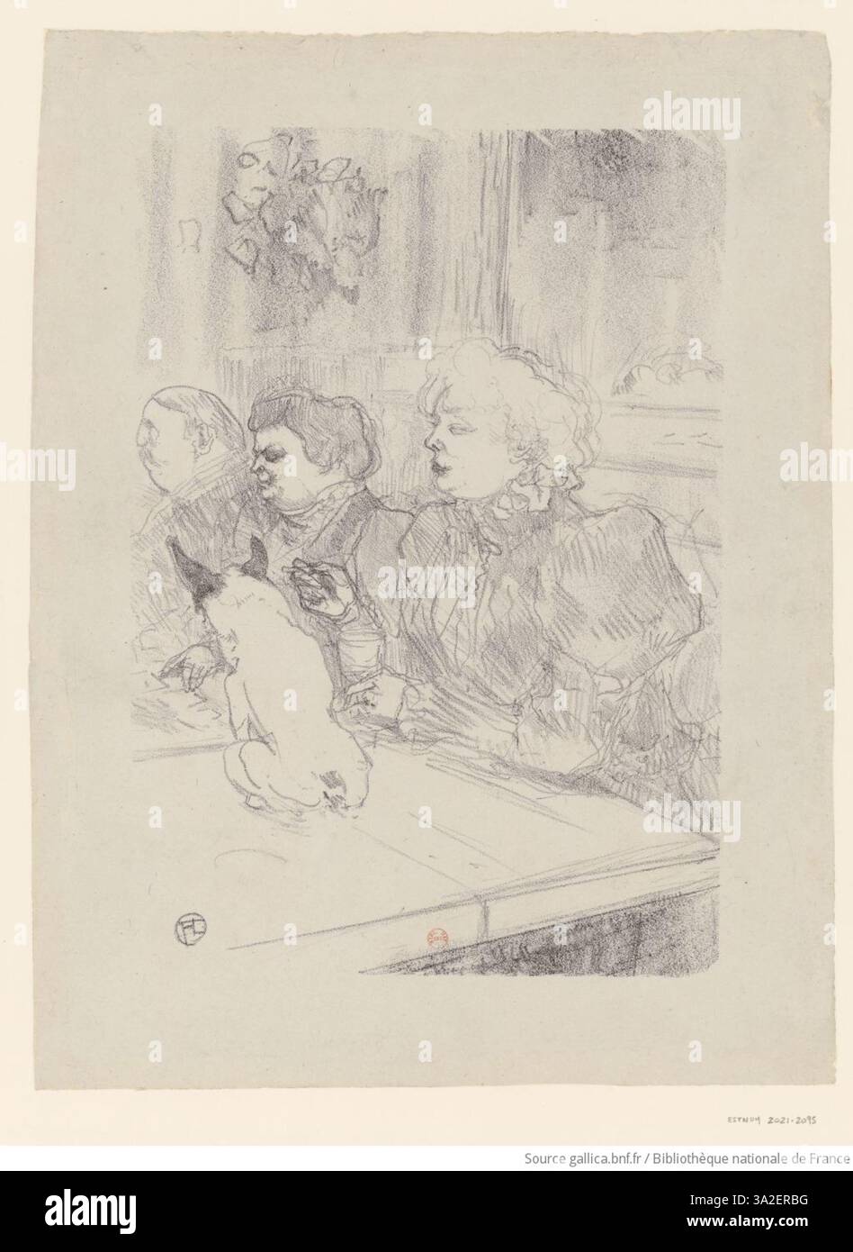 Another portrayal of Madame Palmyre, this sketch emphasizes her dynamic ...