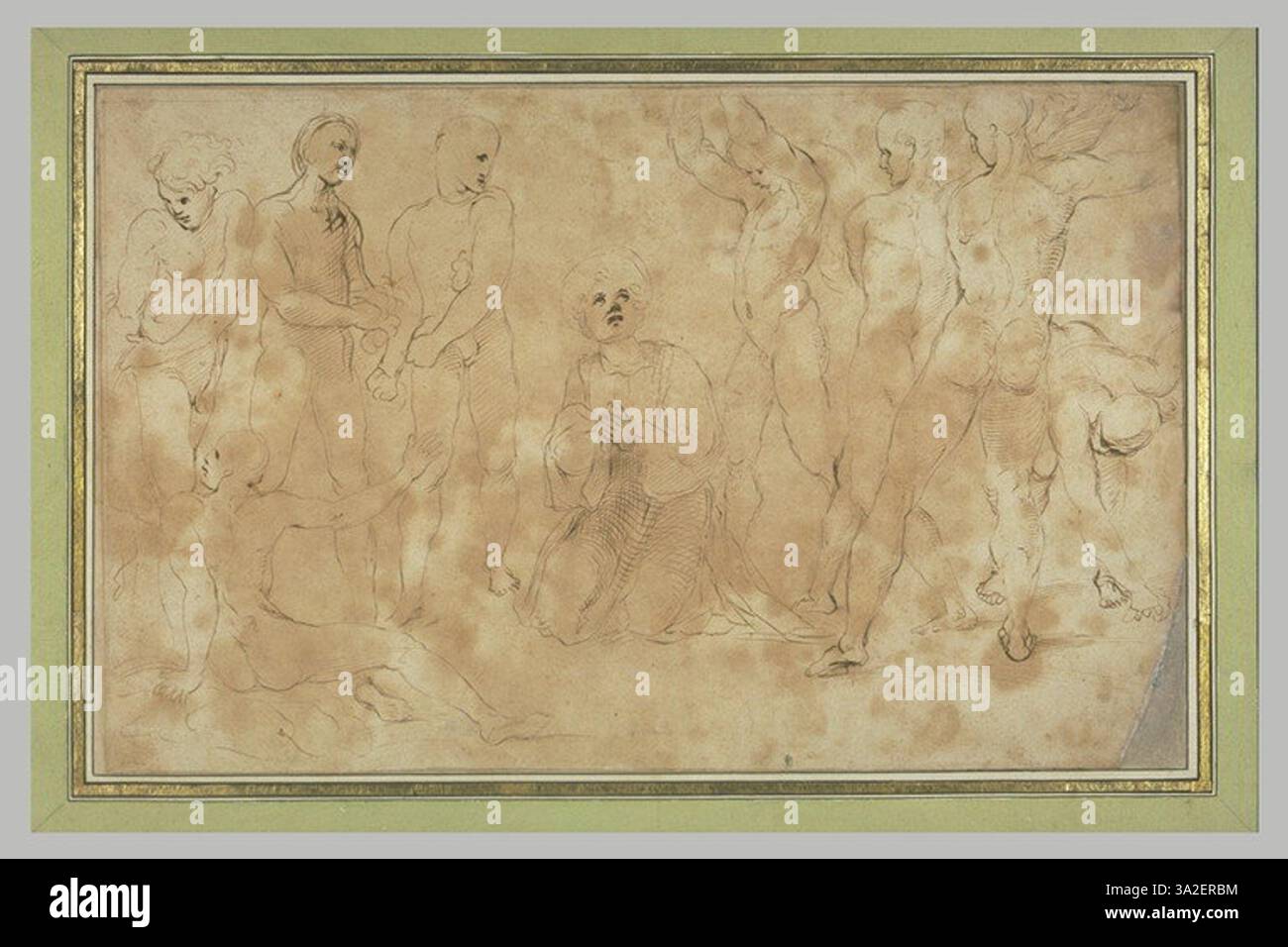 This copy of Raphael’s 'Stoning of St. Stephen' depicts the martyrdom ...