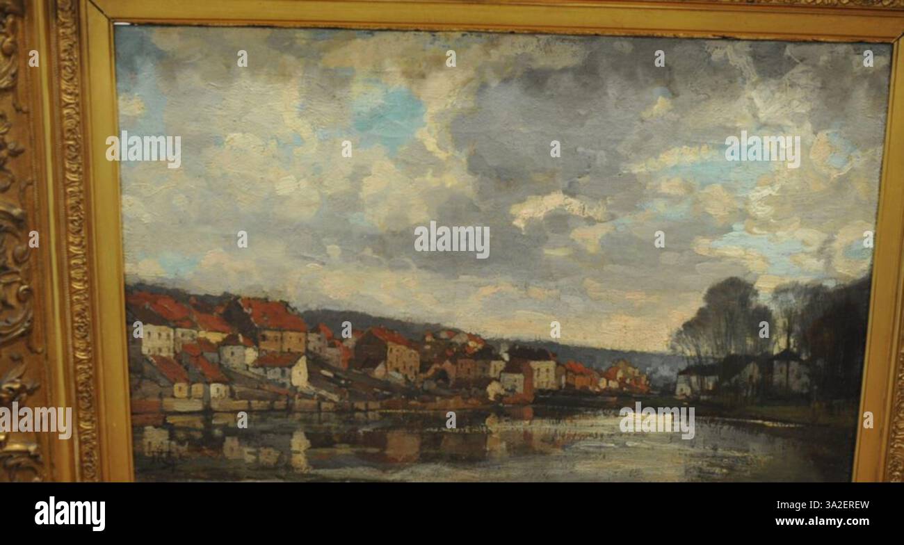 'De la Meuse à la Seine' by Félicien Rops, painted circa 1879 ...