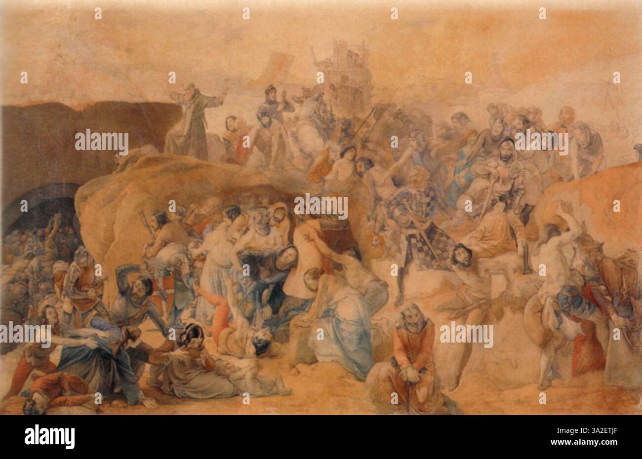 This painting, created by Francesco Hayez between 1833 and 1850 ...