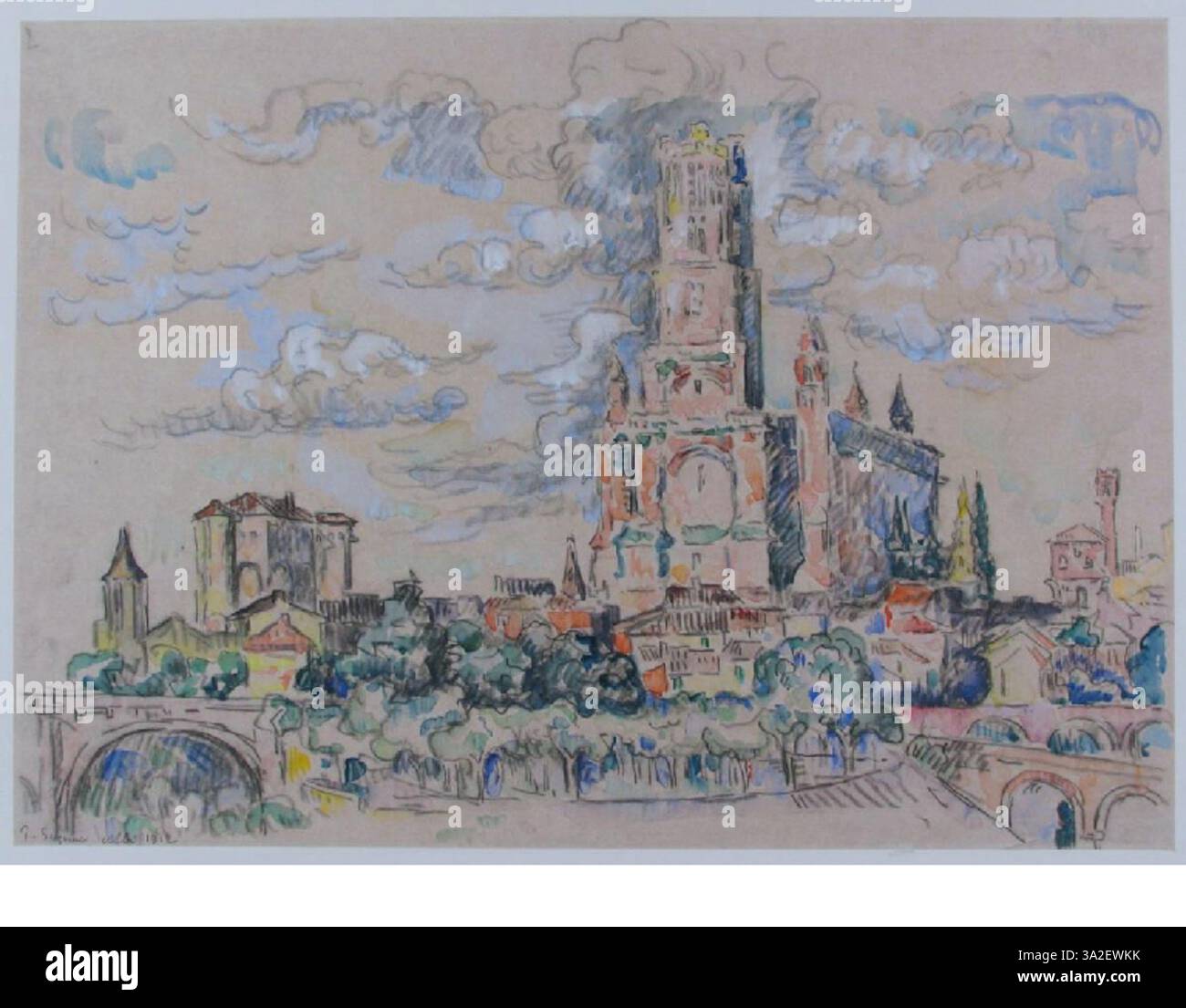 Paul Signac’s 'Kathedrale von Albi' (1912) depicts the stunning ...