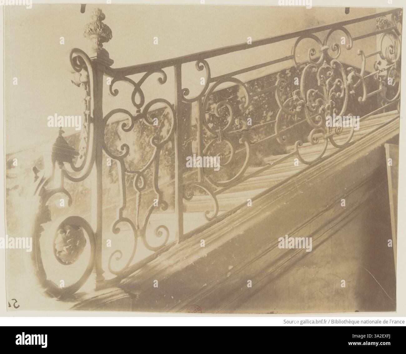 Eugène Atget's photograph captures the staircase at 13 Rue des Petits ...
