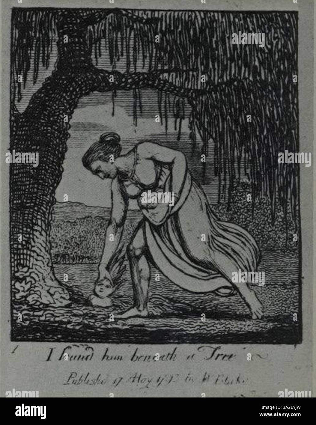 This artwork depicts William Blake, celebrated for his visionary and ...