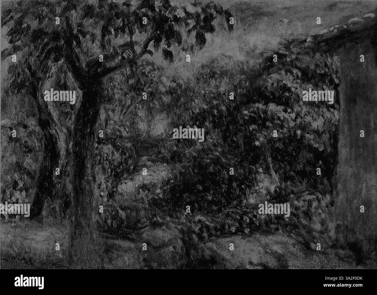 Renoir's '3036' depicts figures in an outdoor scene, with a focus on ...