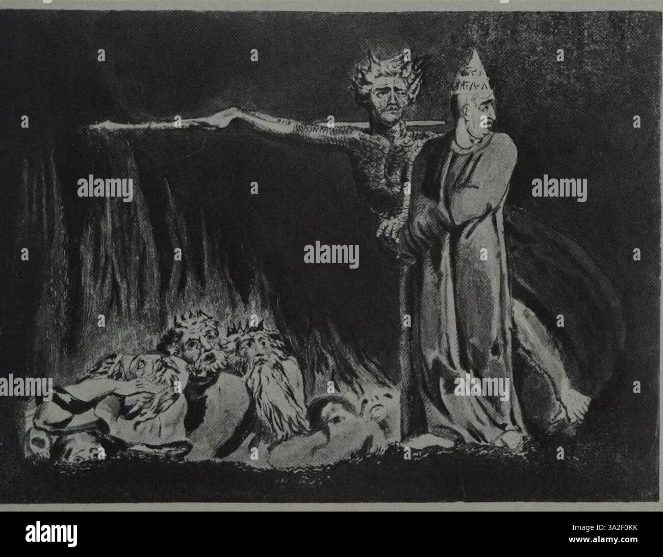 Blake's 323b features an allegorical scene with symbolic figures ...