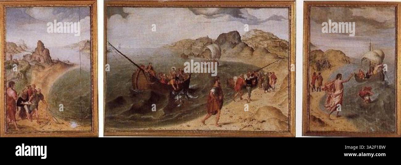 Frans Pourbus the Elder's 'The Miraculous Catch of Fish' (1576) is a ...