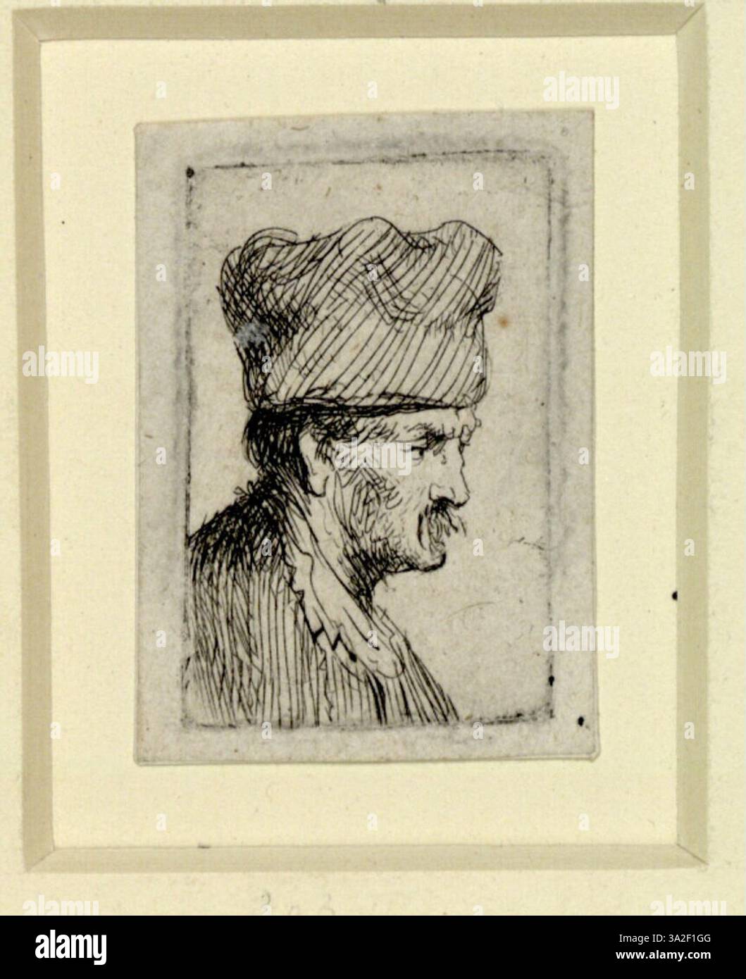 Rembrandt's iconic chiaroscuro technique in this portrait emphasizes ...