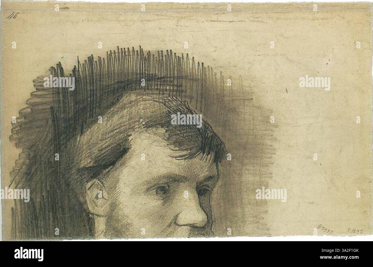 Vincent van Gogh’s self-portrait features his signature thick ...