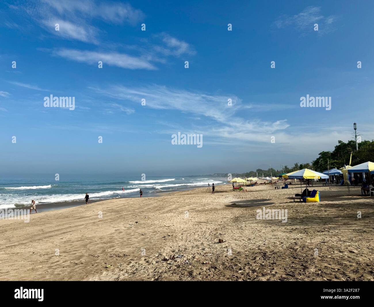 13 March 2025, Indonesia, Kuta: The famous Kuta Beach in Bali is still ...