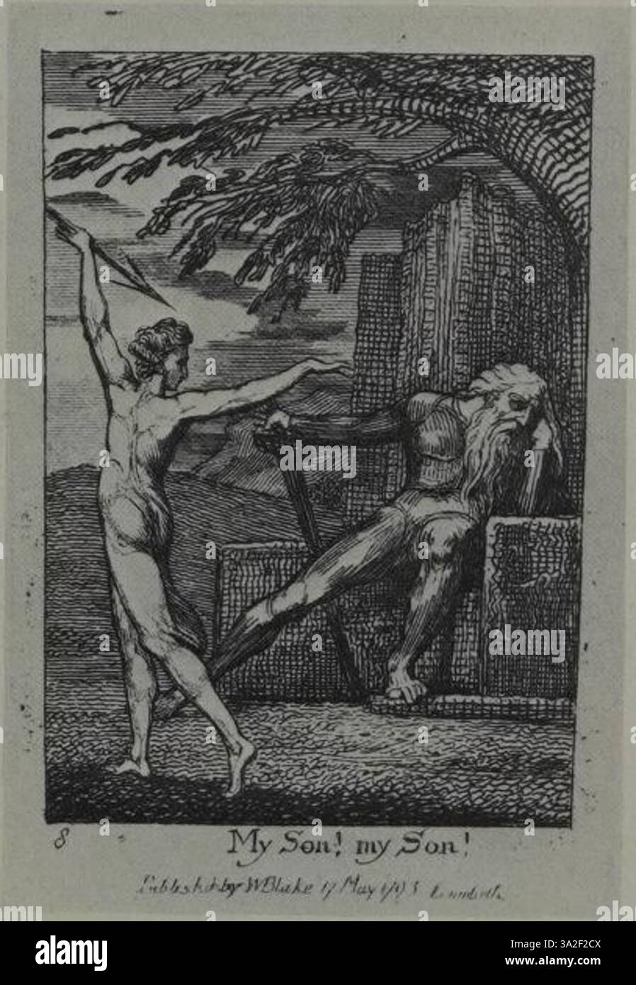 This work portrays William Blake, the renowned English artist and poet ...