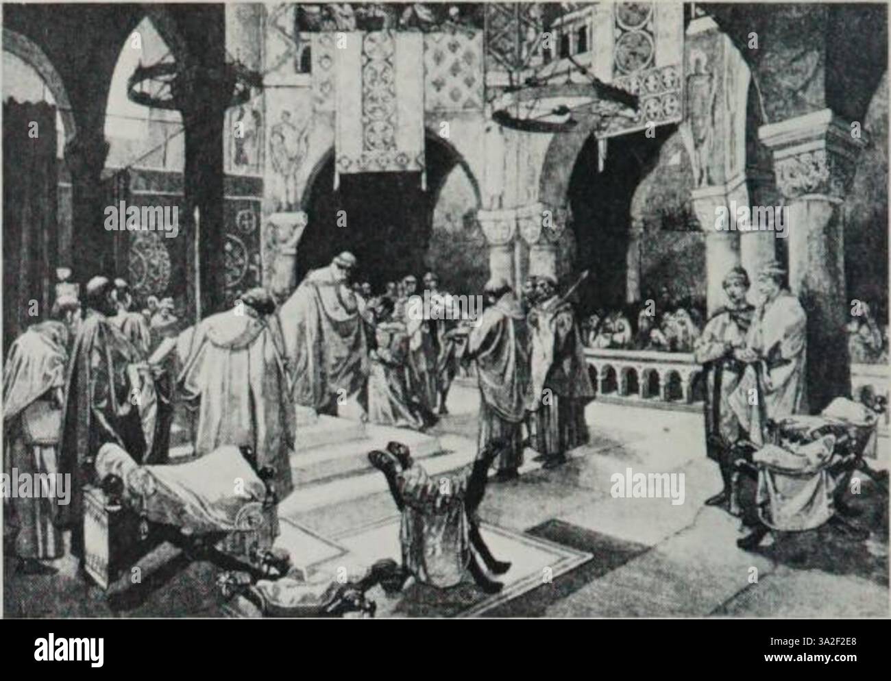 'Bridges L12' displays Mucha’s signature style of blending floral and ...