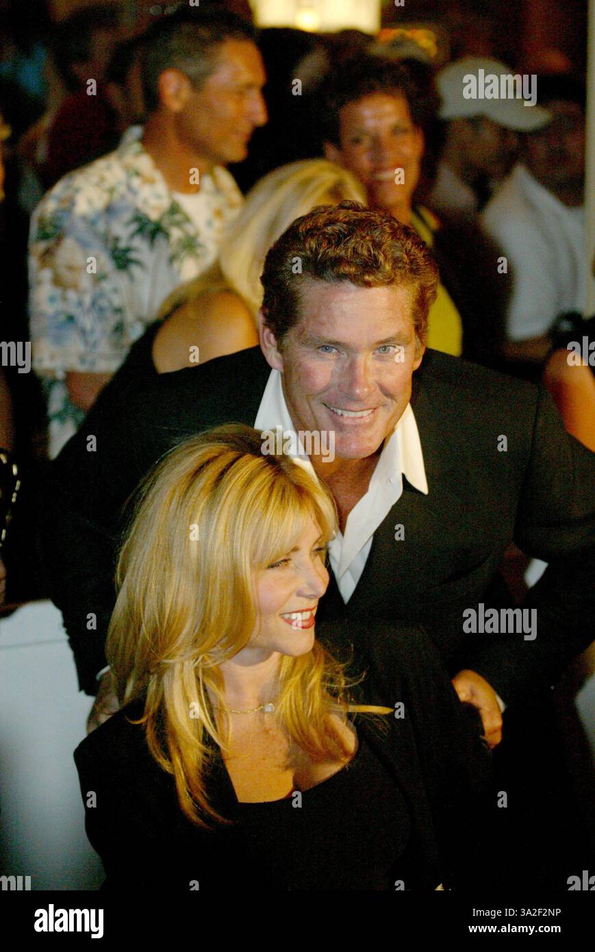 Mar 25, 2003; Las Vegas, NV, USA; Actor DAVID HASSELHOFF and his wife ...