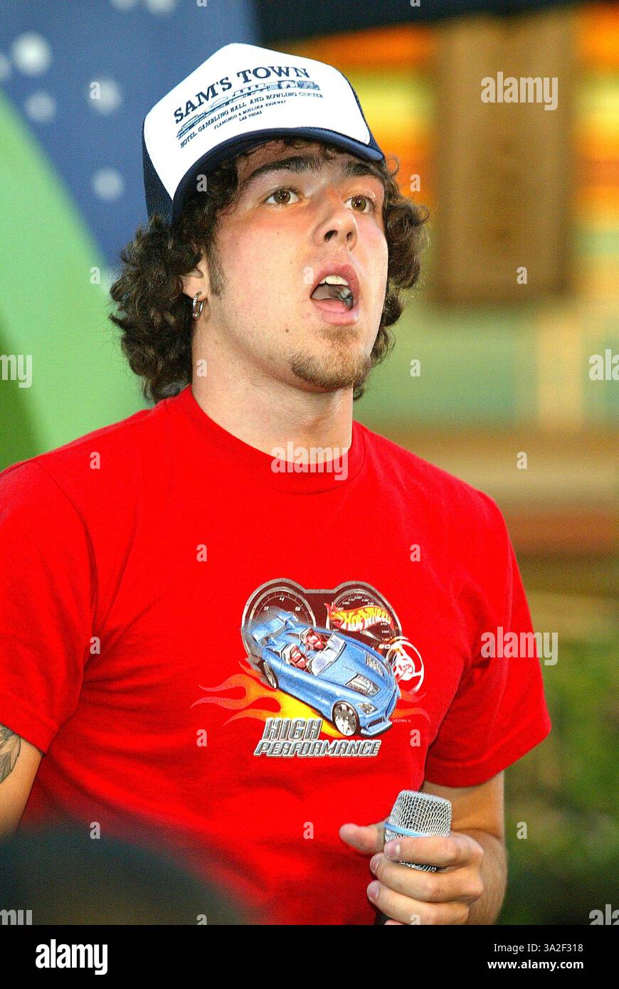 April 25, 2003; Anaheim, CA, USA; Singer JONAS PERSCH of LMNT ...