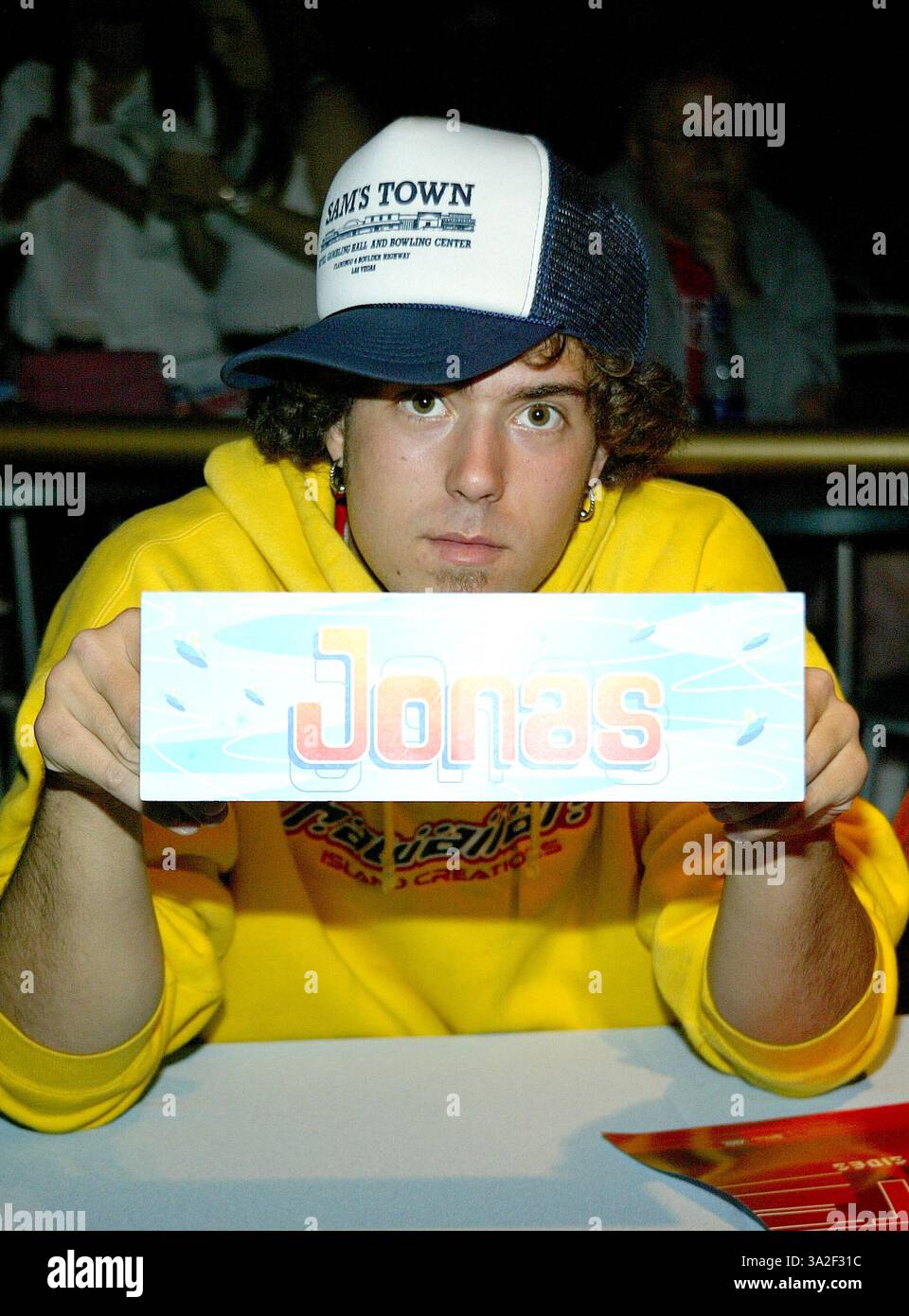 April 25, 2003; Anaheim, CA, USA; Singer JONAS PERSCH of LMNT at Disney ...
