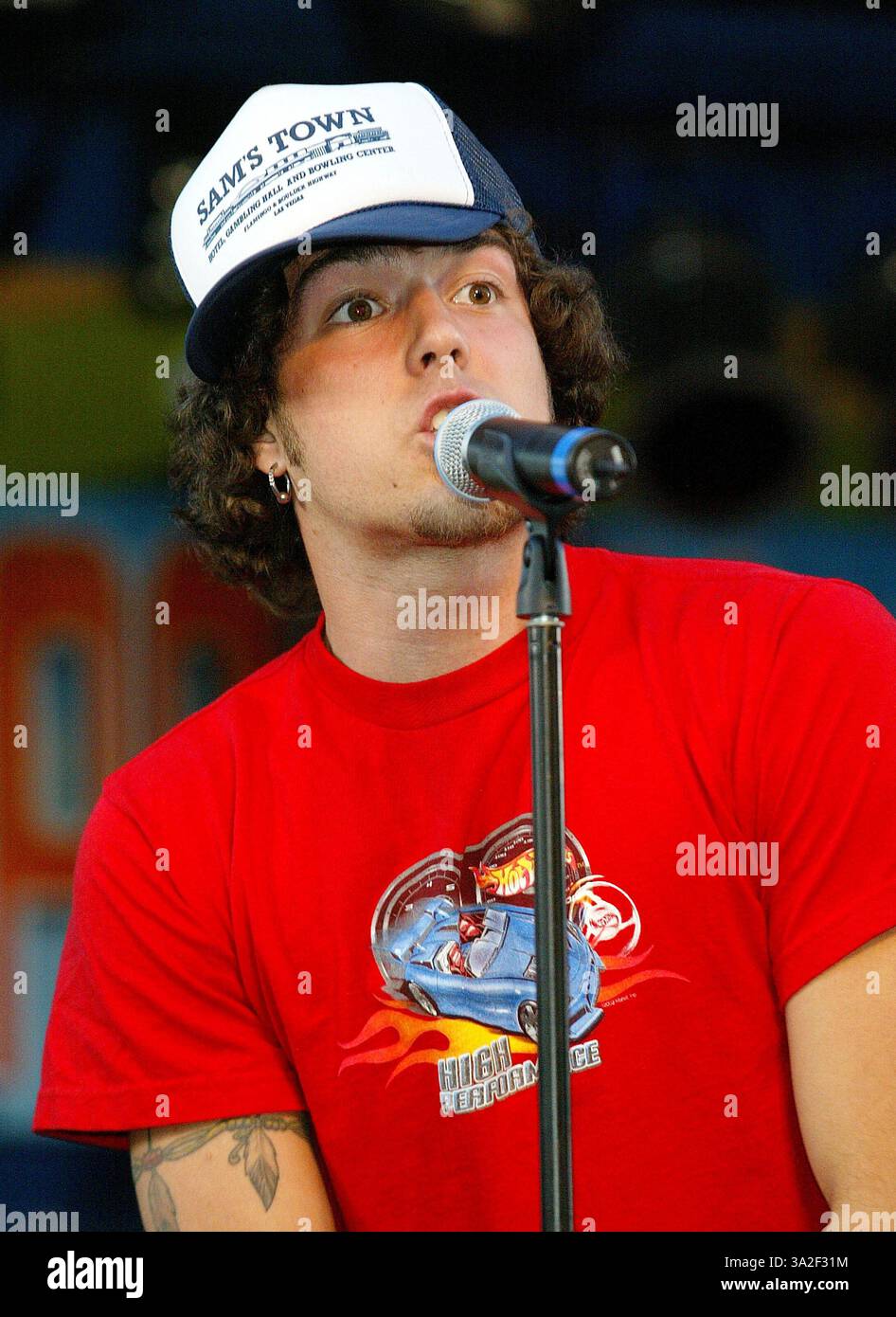 April 25, 2003; Anaheim, CA, USA; Singer JONAS PERSCH of LMNT ...