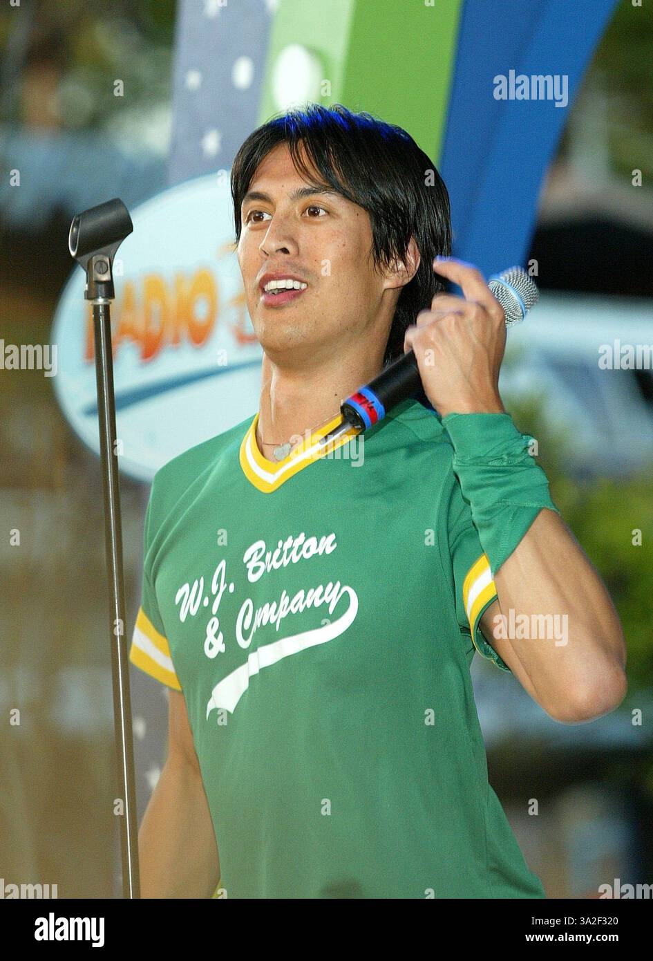 April 25, 2003; Anaheim, CA, USA; Singer BRYAN CHAN of LMNT performing ...