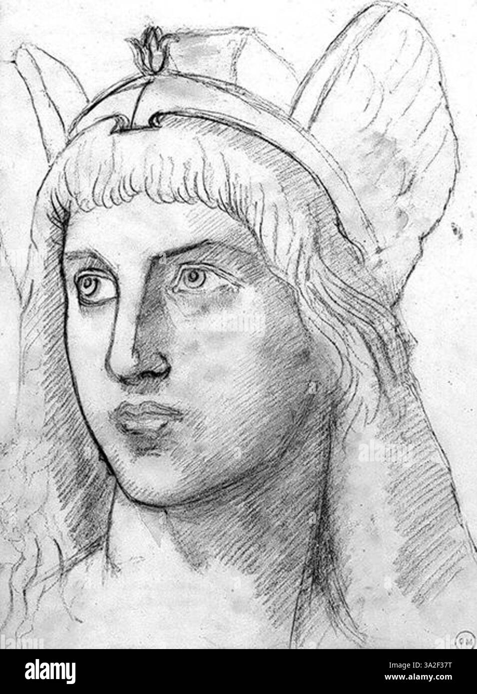 'Tête de Jason' by Gustave Moreau depicts a head study of Jason, the ...