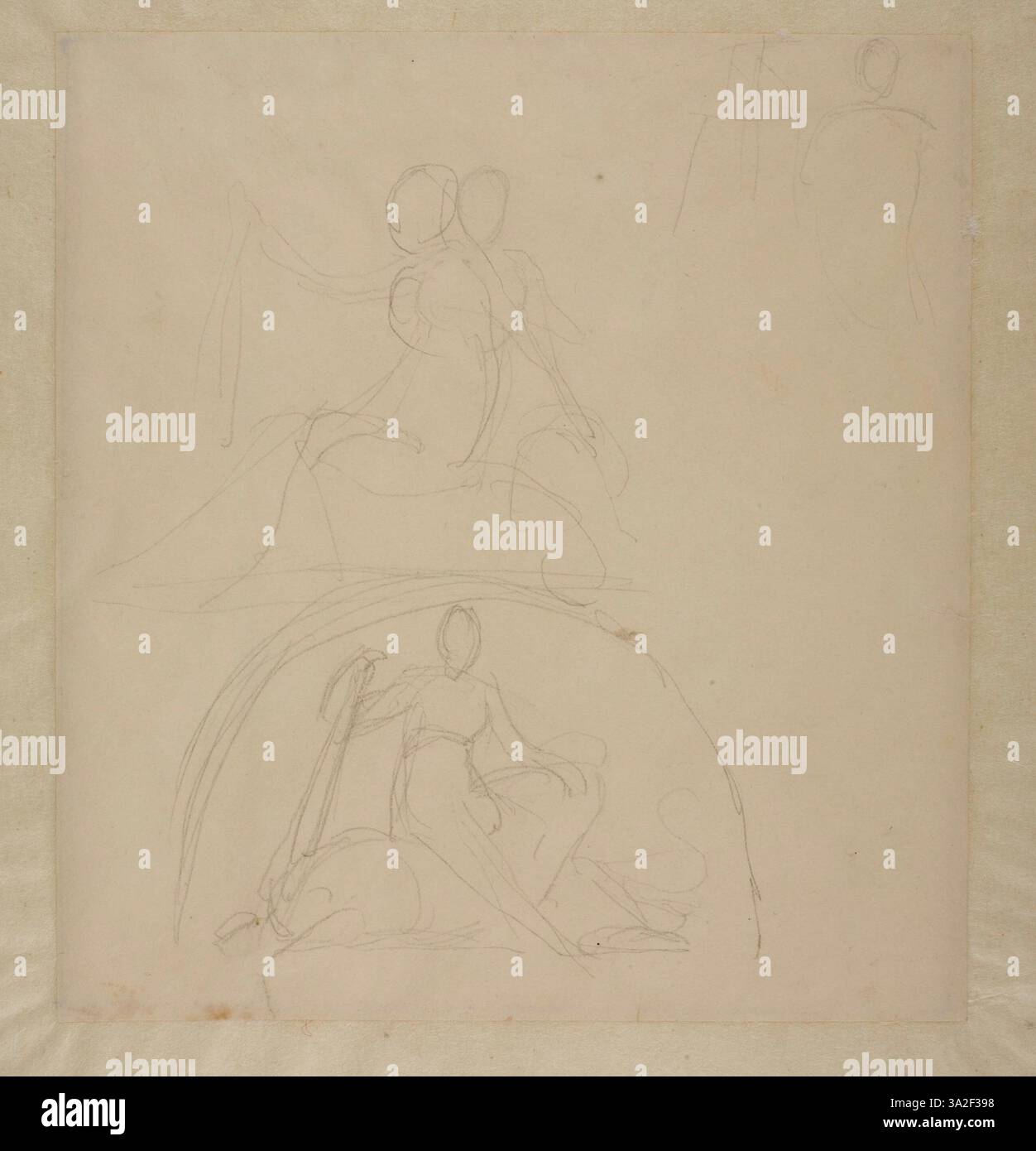 A marble sculpture by Bertel Thorvaldsen in his signature neoclassical ...