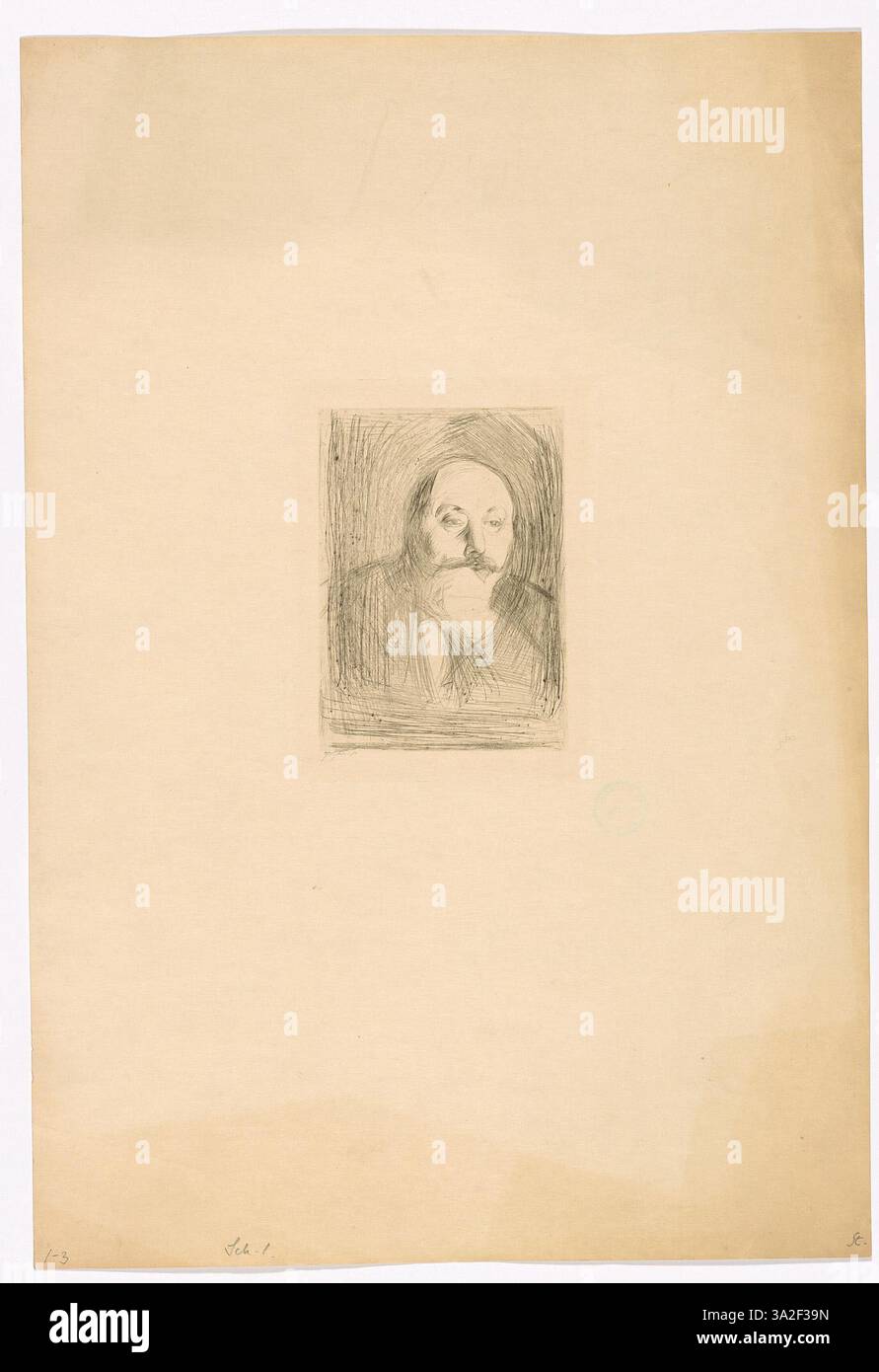 This portrait by Edvard Munch features Richard Mengelberg, capturing ...