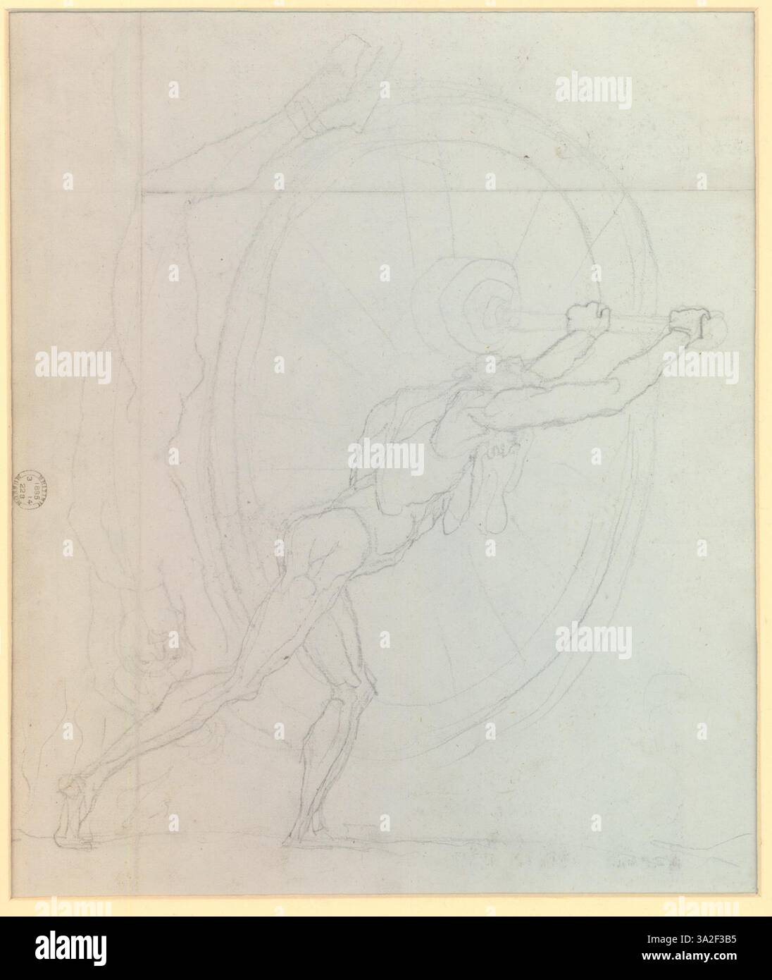 This drawing from Fuseli's *Roman Album* depicts the mythological ...
