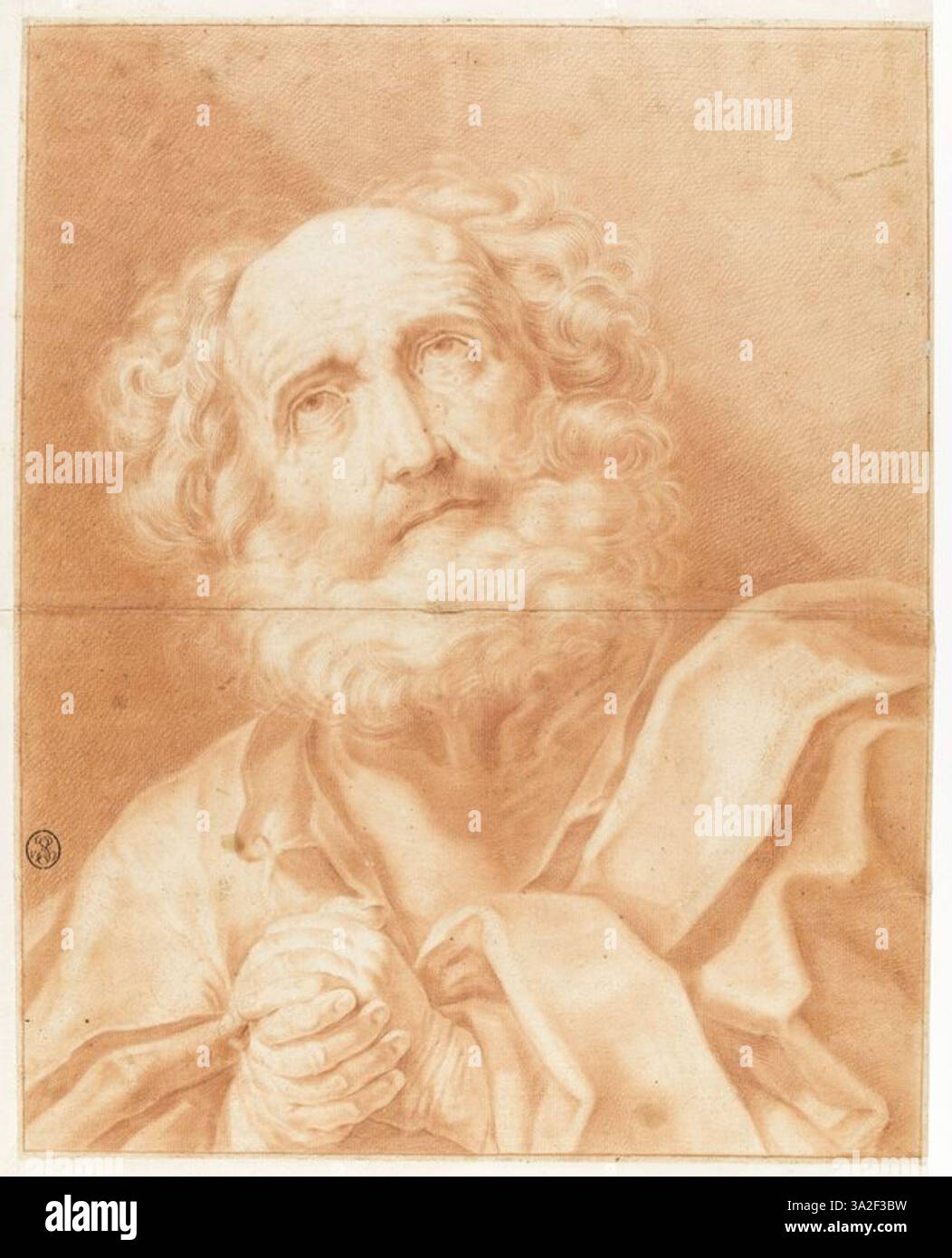 This copy of Guido Reni’s ‘Bust of a Saint’ portrays a saint in ecstasy ...