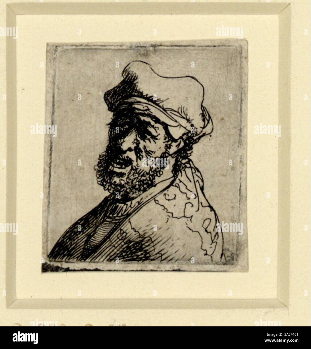 In this Rembrandt portrait, the play of light and shadow on the subject ...