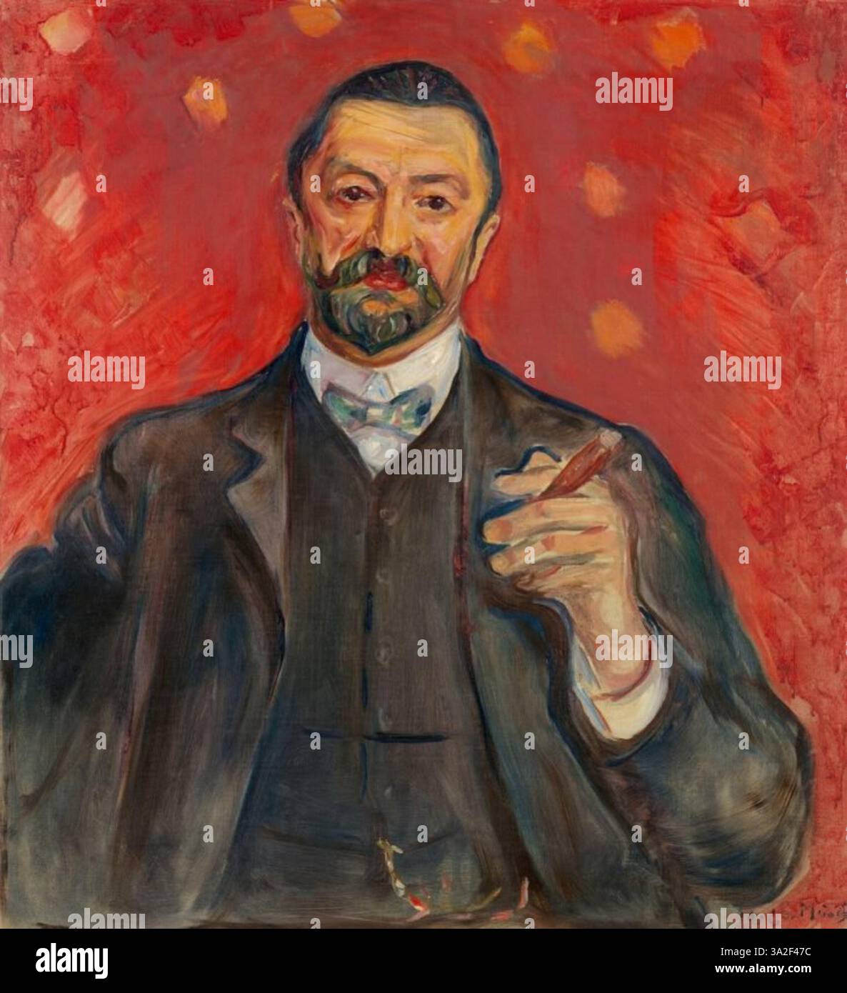 This 1906 portrait of Felix Auerbach by Edvard Munch captures the ...
