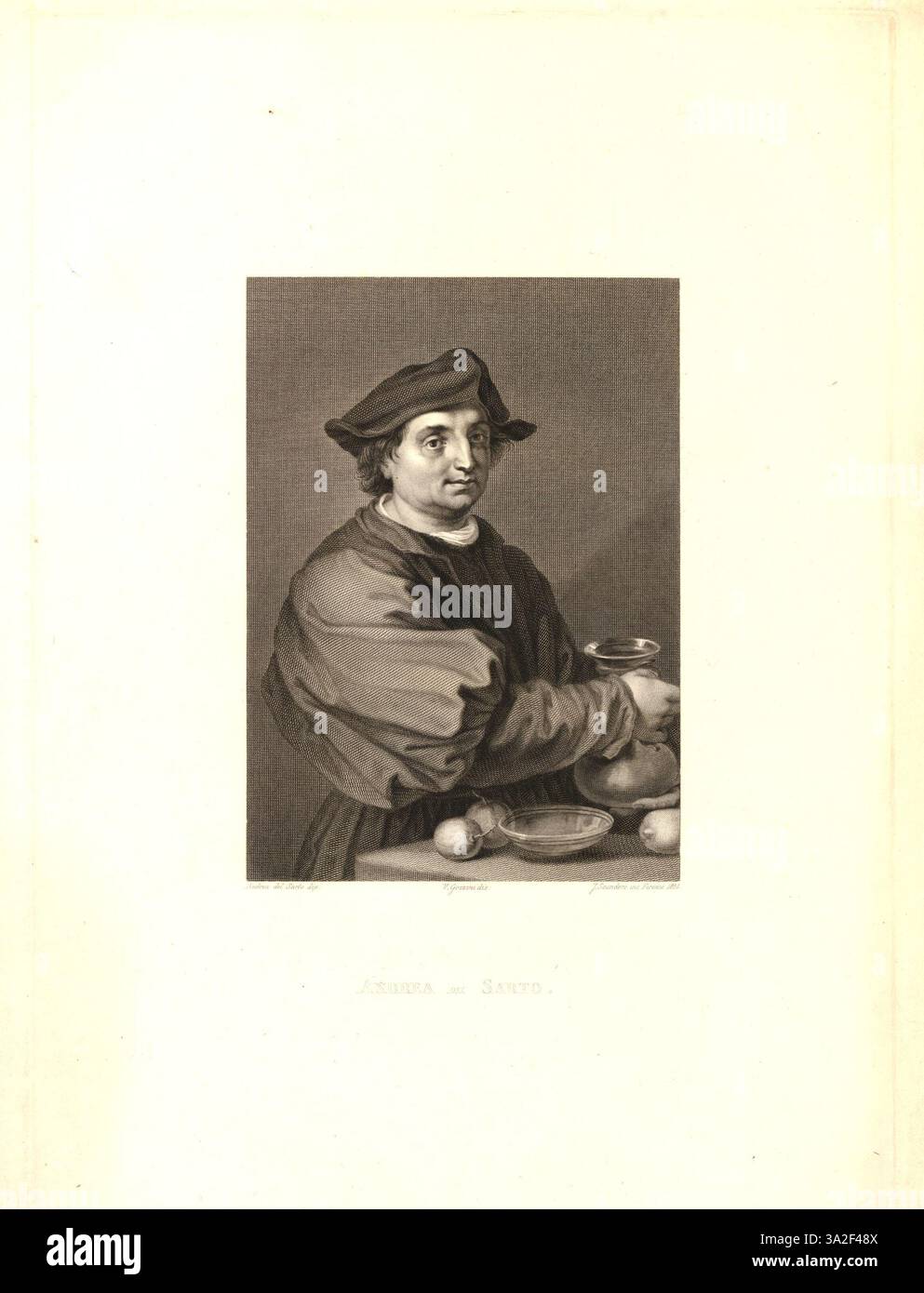 This portrait by John Saunders offers a stylized representation of ...