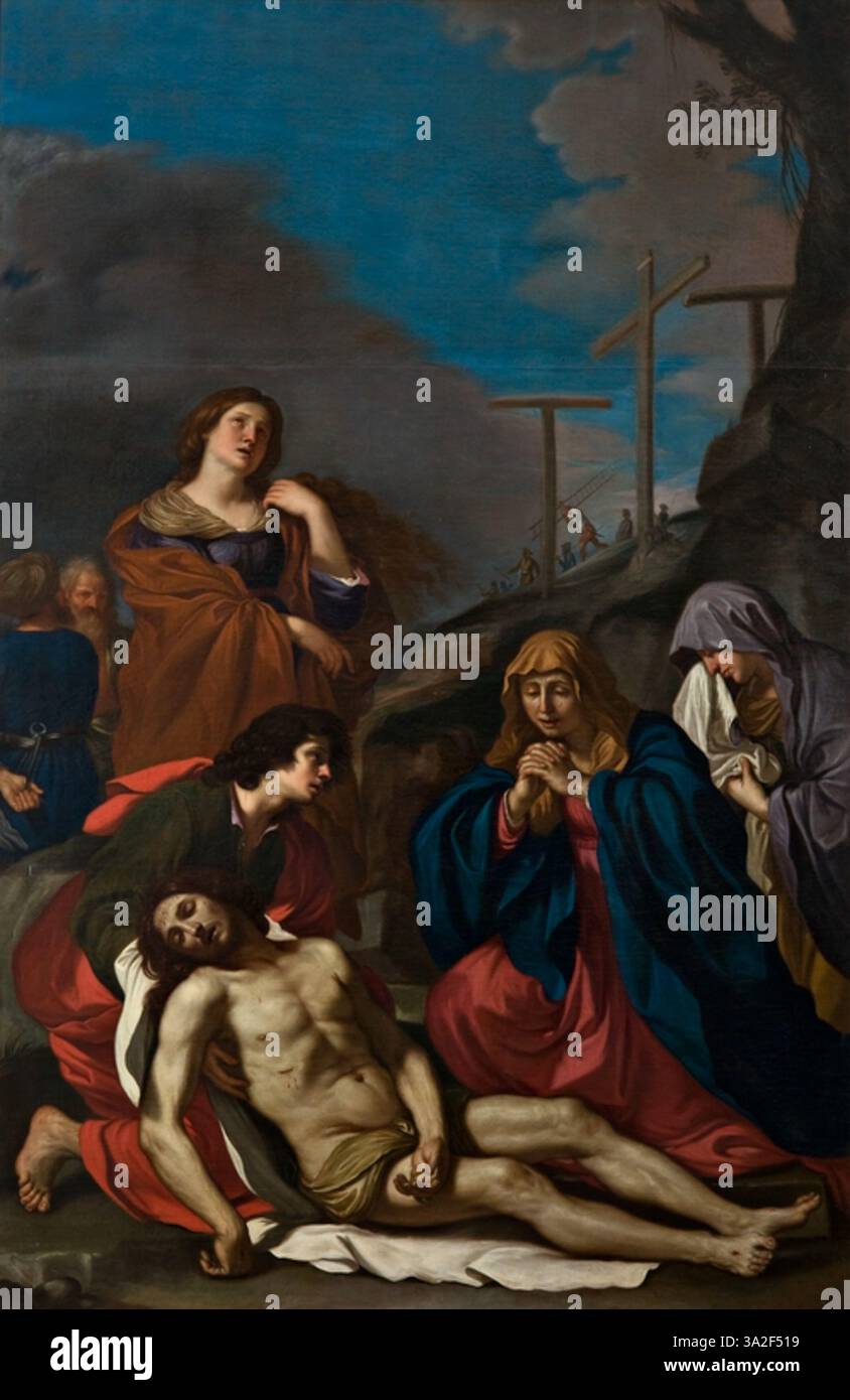Guercino’s 'Lamentation over the Dead Christ' depicts the mournful moment following Christ's ...