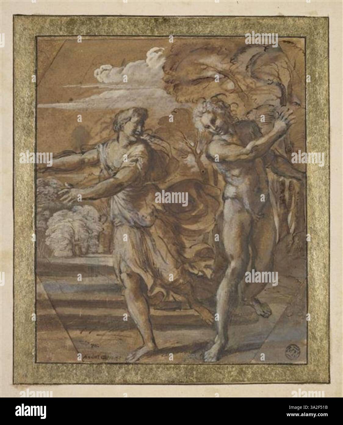 Annibale Carracci’s drawing 'La Course d'Atalante' depicts the ...