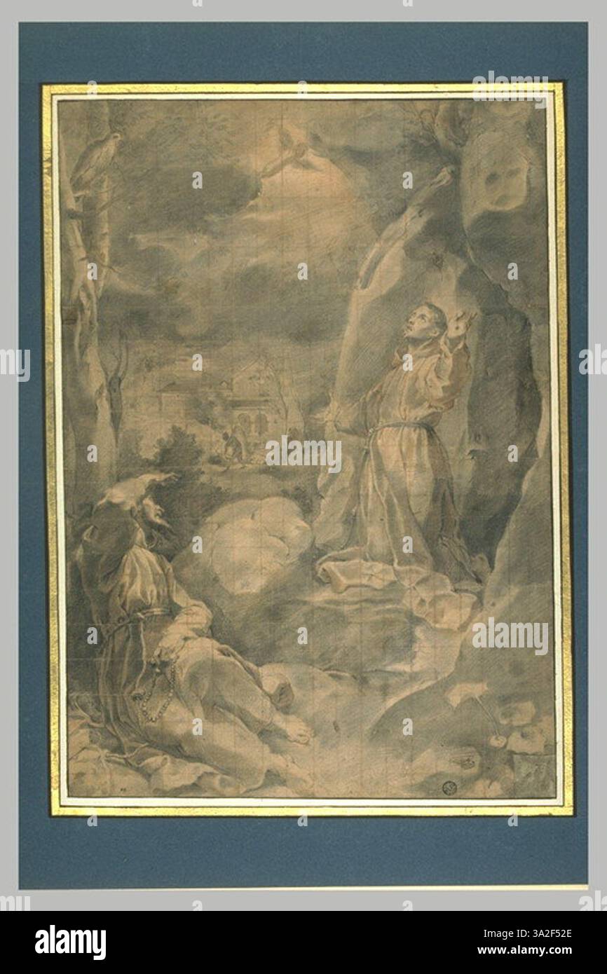 This artwork by Federico Barocci depicts the Stigmatisation of Saint Francis of Assisi. The ...