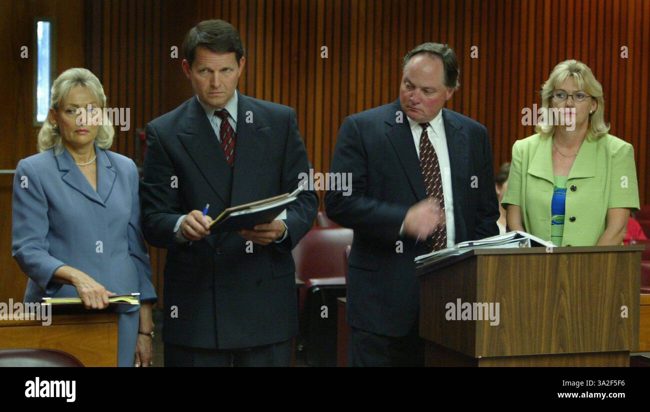 Cheryl Bean left and Anne Marie King far right with their lawyers ...