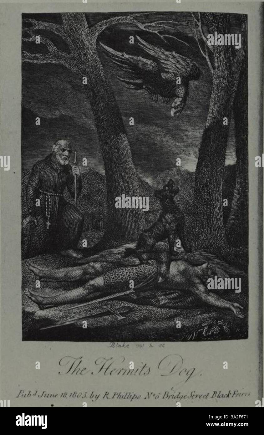 Blake's 406 depicts an allegorical scene of spiritual conflict ...