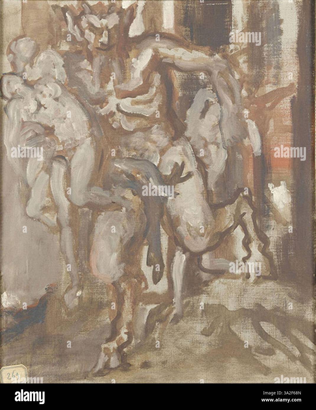 *Femmes enlevées par un Satyre* depicts women being abducted by a satyr ...