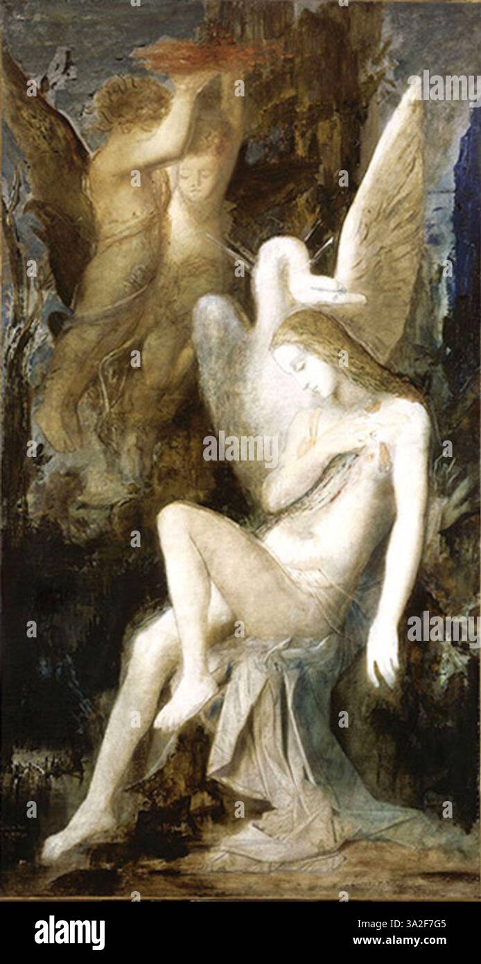 Gustave Moreau’s painting of Leda captures the moment of her divine encounter with Zeus ...