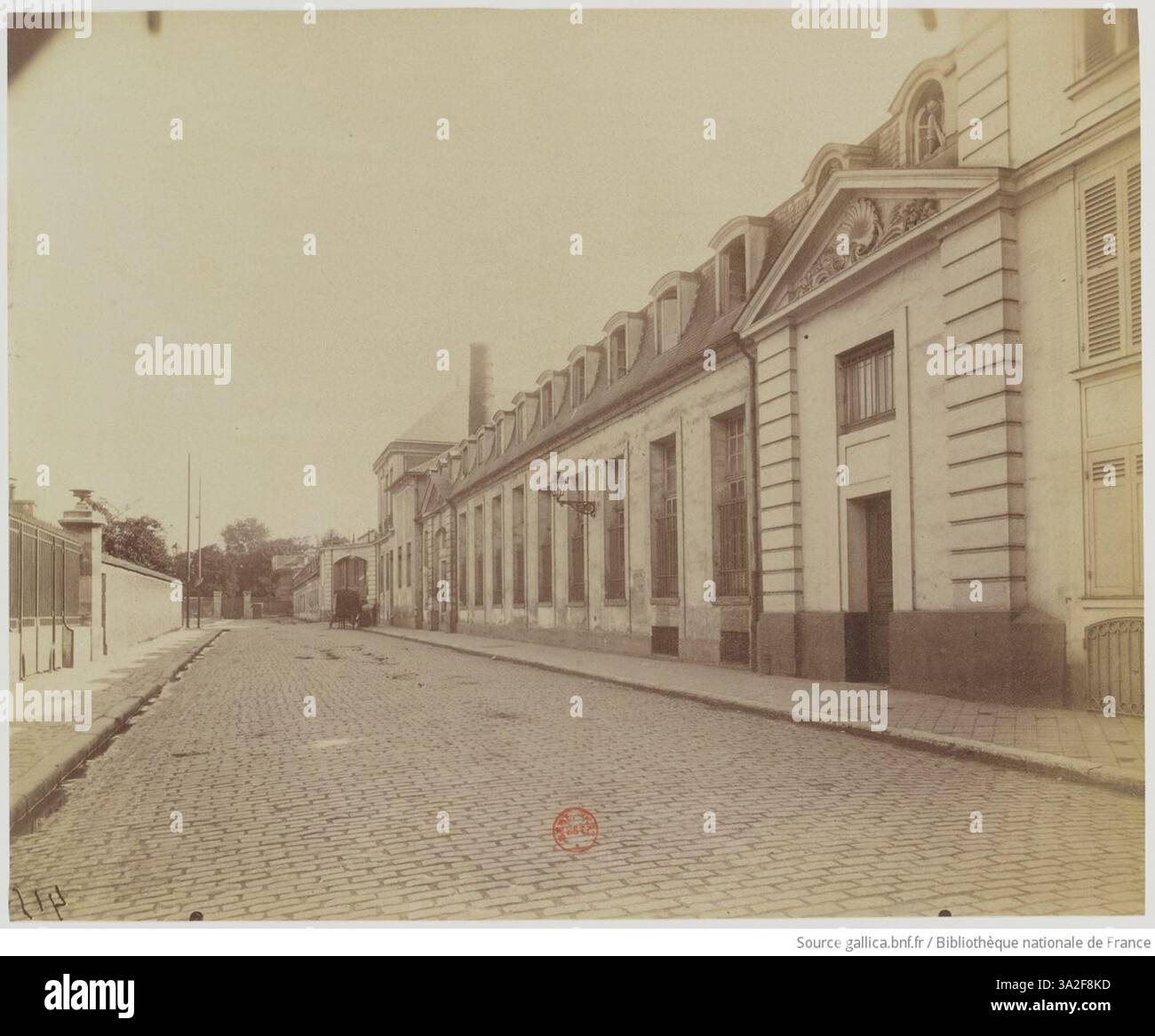 Eugène Atget’s image shows the Ancien Château de Louis XV in Choisy-le ...