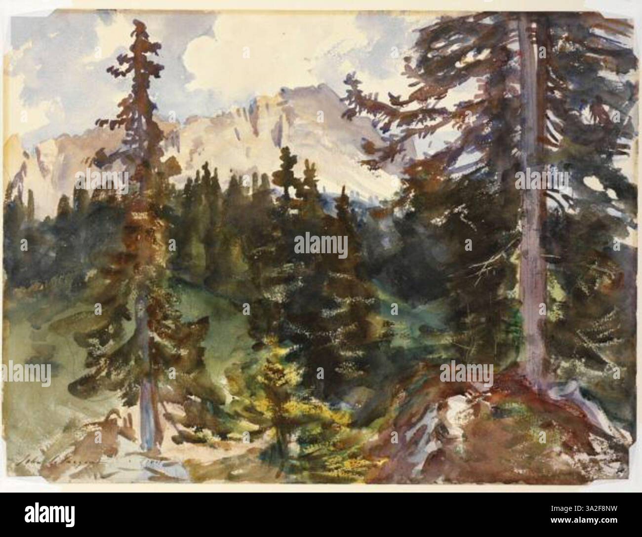 *In the Tyrol* by John Singer Sargent depicts the scenic alpine ...