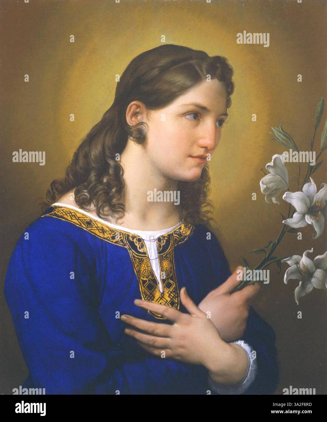 Hayez’s 1825 painting 'Langelo ammonitore' depicts an angel delivering ...