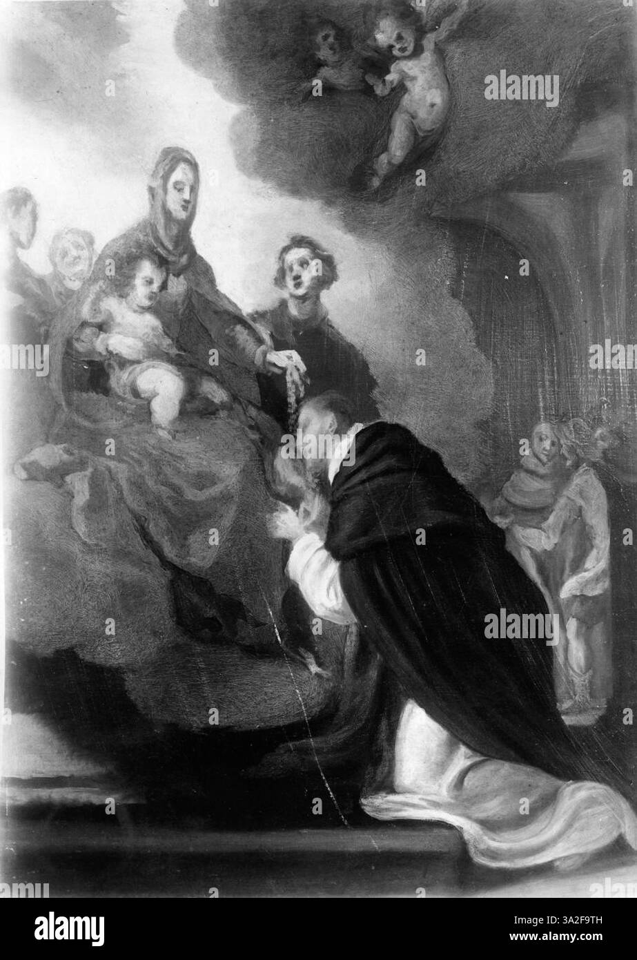 *Madonna del Rosario* by Cristofano Allori depicts the Virgin Mary with the rosary, emphasizing ...