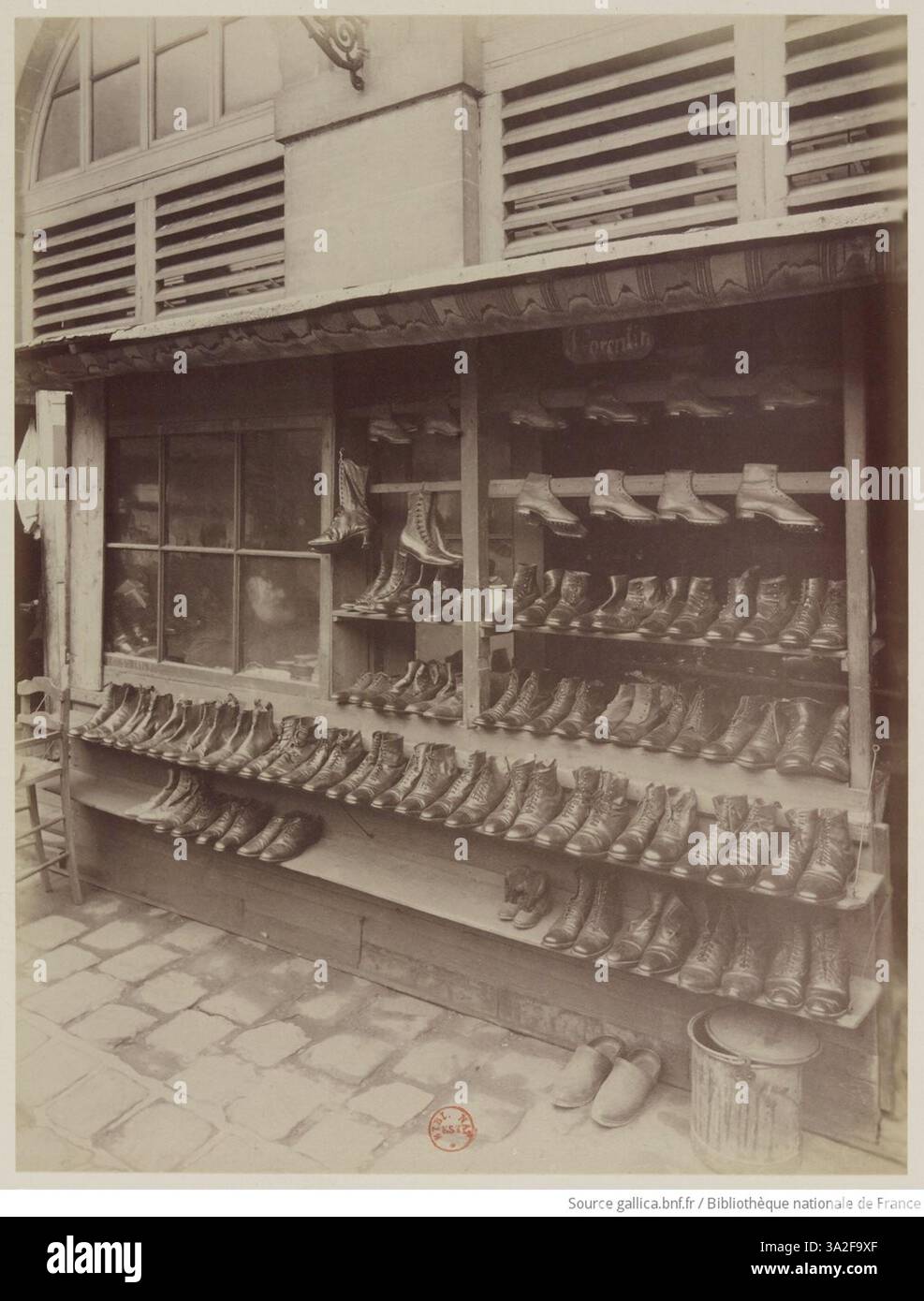 Eugène Atget’s photograph captures the bustling market at Place Maubert ...