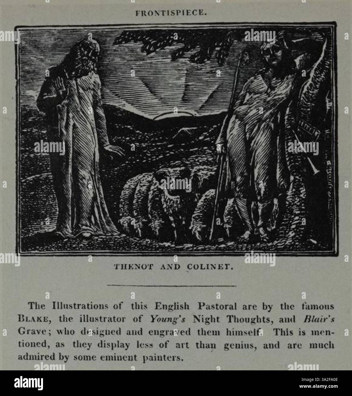 This artwork features William Blake, an influential British artist and ...