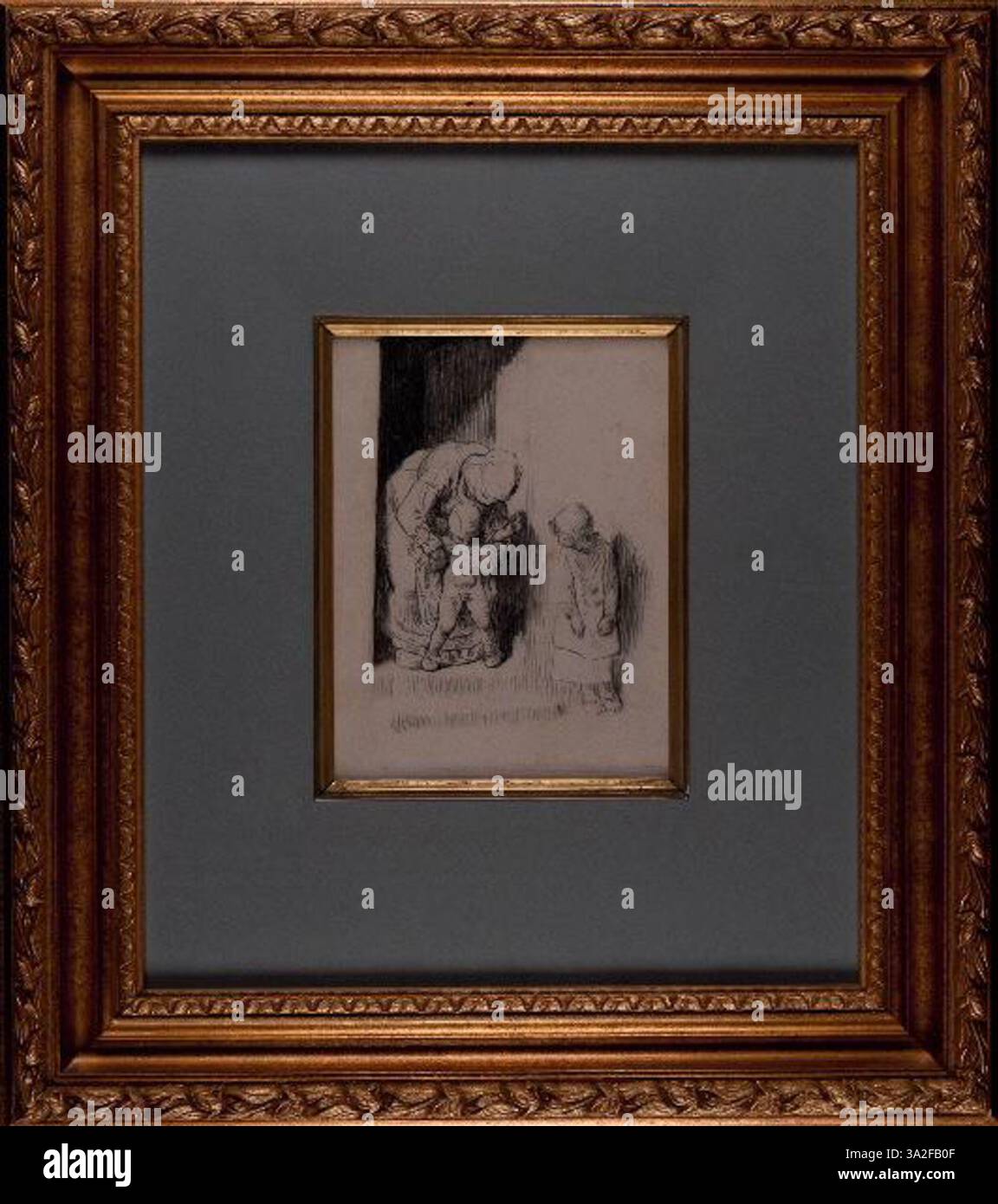 'La précaution maternelle' portrays a mother with her child, capturing ...