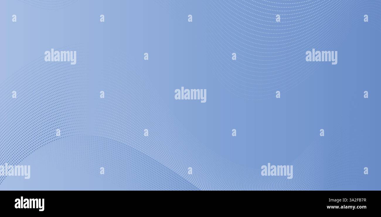 Abstract blue dynamic wavy line dotted texture, Blue background with ...