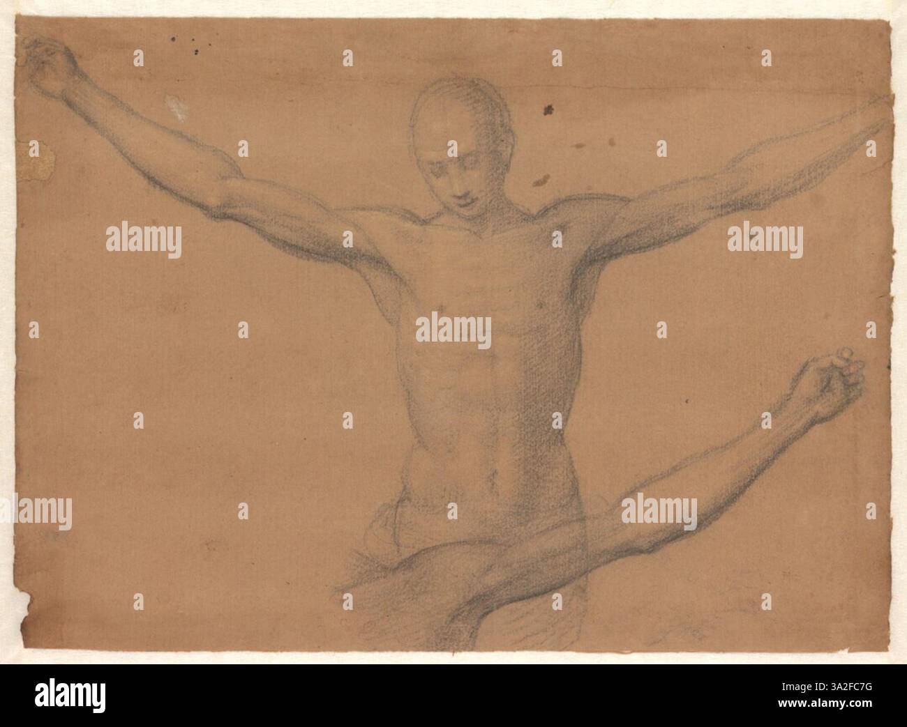 This study by Fra Bartolommeo shows two poses for Christ in the ...