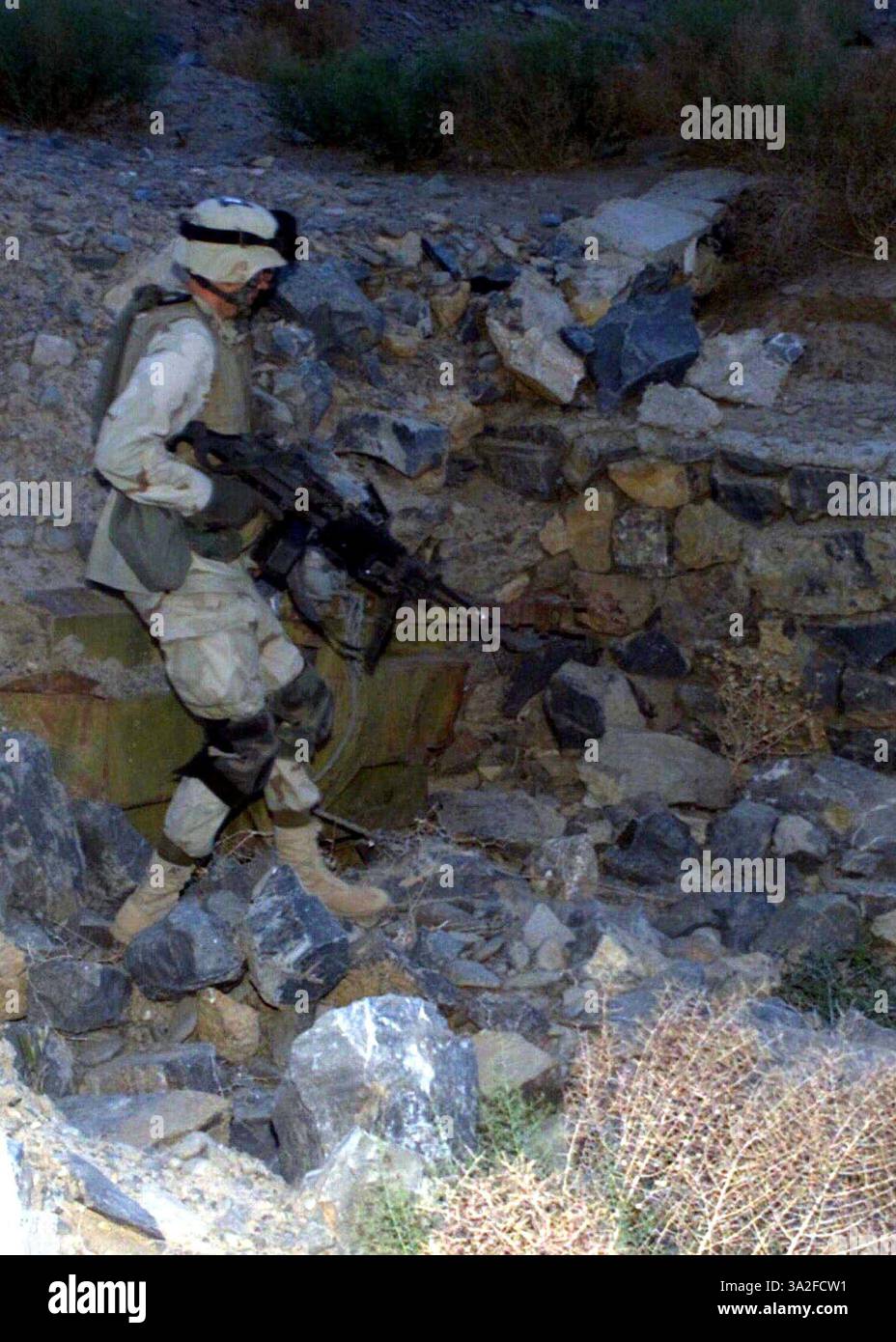 Apr 14, 2004; Kandahar, Afghanistan; A Marine from Charlie Co ...