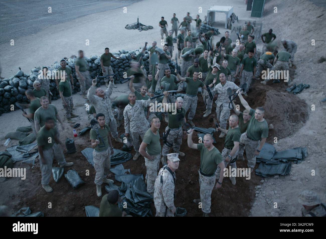 Apr 18, 2004; Camp Fallujah, Iraq; Marines of 1st Tank Battalion and ...