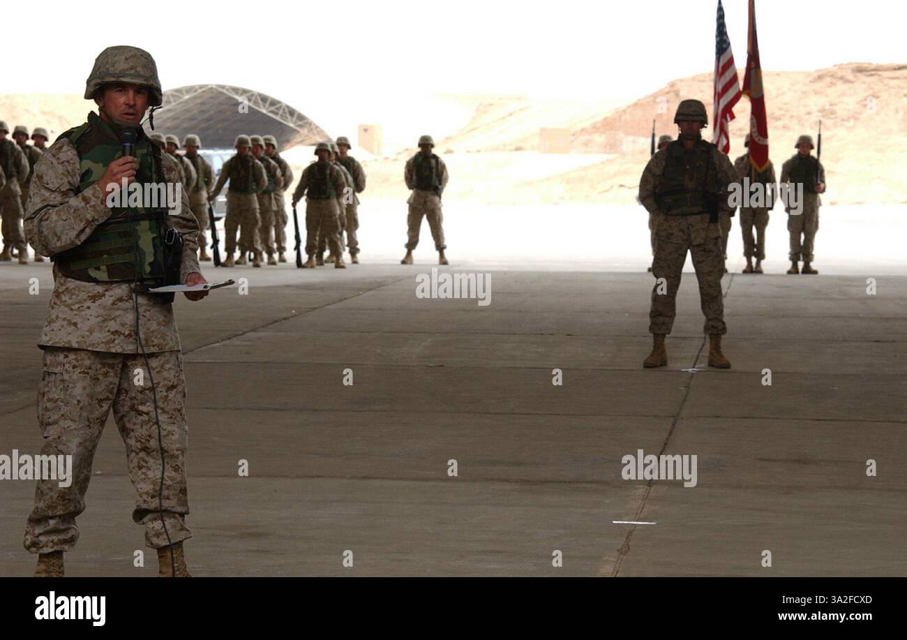 Apr 15, 2004; Al Asad, Iraq; Lt. Col. GLENN A. MURRAY, former ...