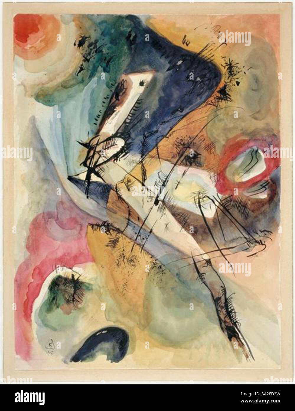 'Sans titre' ('Untitled') by Kandinsky showcases abstract shapes and ...