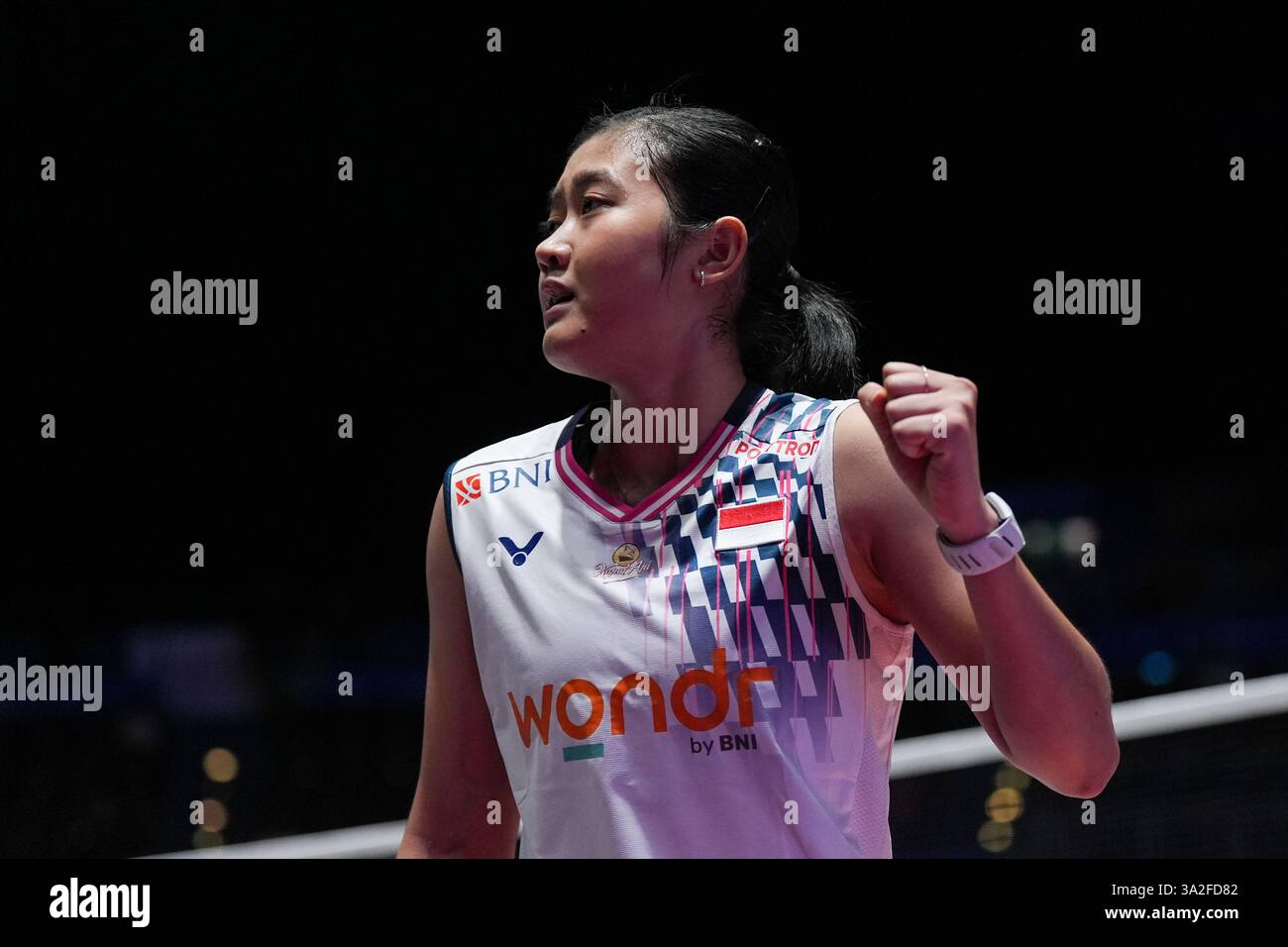 Indonesia's Amallia Cahaya Pratiwi reacts during the women's R16 ...